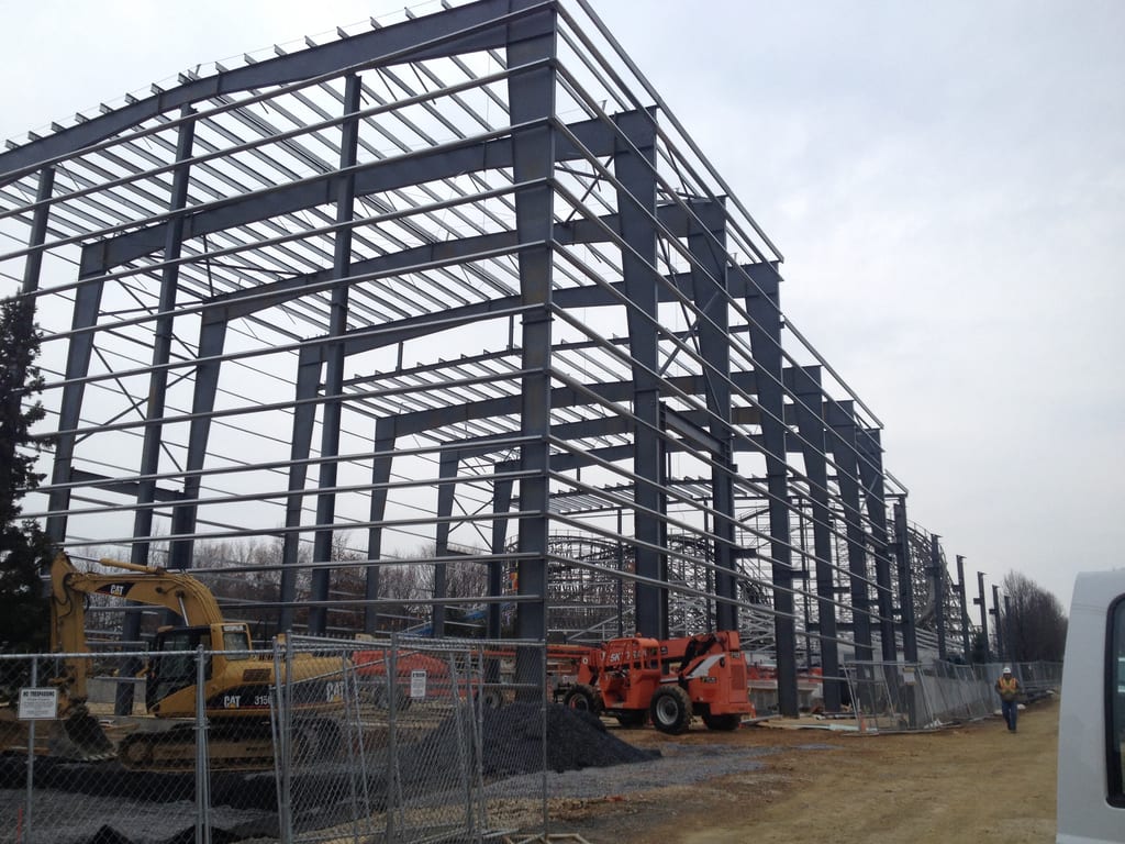 Hershey Park Laff Trakk Coaster Building | Steelsmith Inc Steel ...